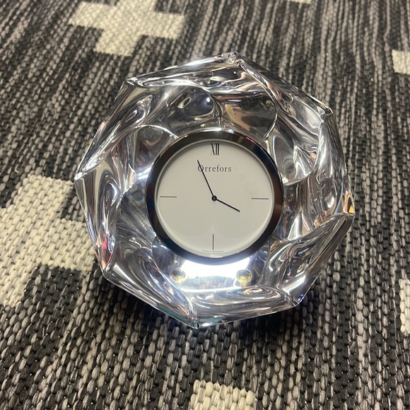 Orrefors Kostaboda | Other | Orrefors Crystal Clock Small Chip Where My ...